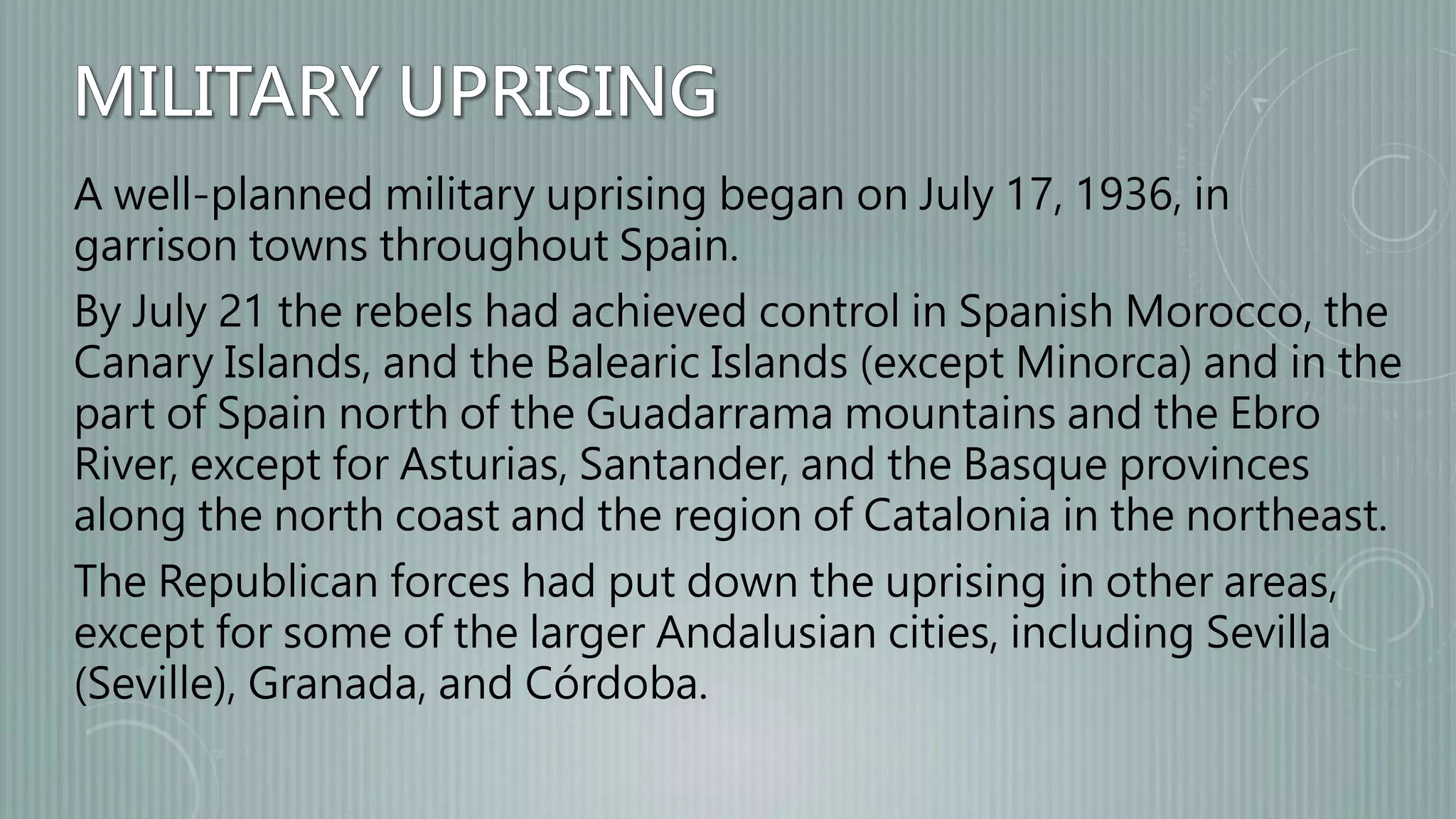 CAMBRIDGE AS HISTORY: SPANISH CIVIL WAR | PPTX