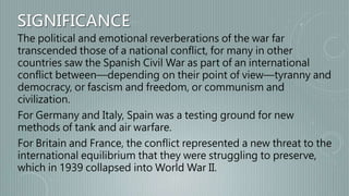 CAMBRIDGE AS HISTORY: SPANISH CIVIL WAR | PPTX