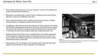 untangling messy Asian cities,This chapter outlines the rubric of ...
