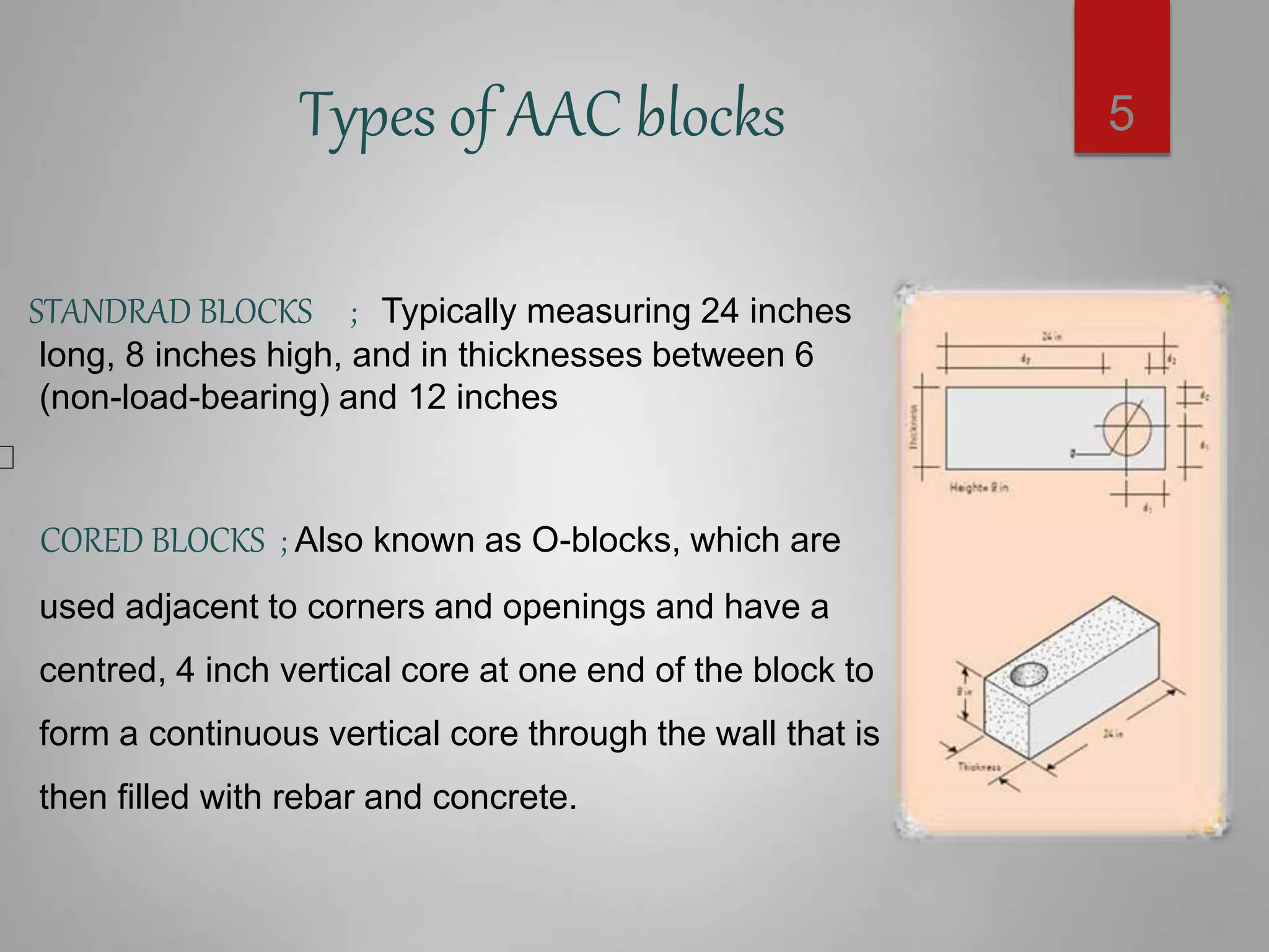 Presentation on ACC BLOCKS and its BENIFITS | PPTX