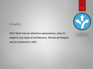Presentation on ACC BLOCKS and its BENIFITS | PPTX