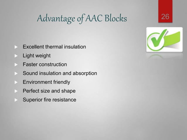 Presentation on ACC BLOCKS and its BENIFITS | PPTX