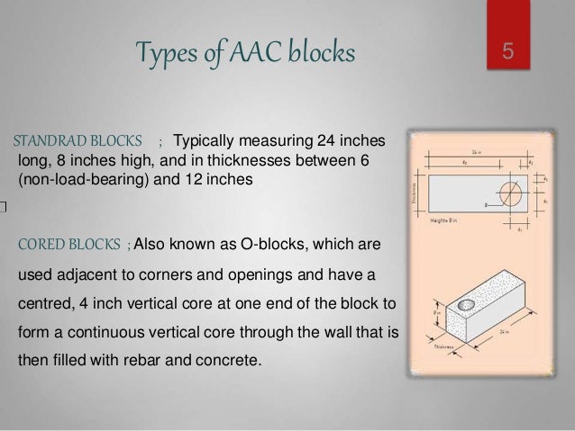 Presentation on ACC BLOCKS and its BENIFITS