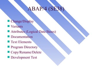 Pptabap best data with test information and informed with all typea of ...