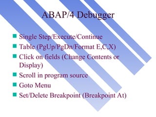 Pptabap best data with test information and informed with all typea of ...