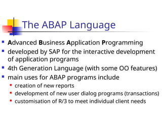 PptABAPoverview with all sample data with proper information s and examples.ppt | Databases ...