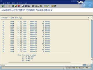 PptABAPoverview with all sample data with proper information s and ...