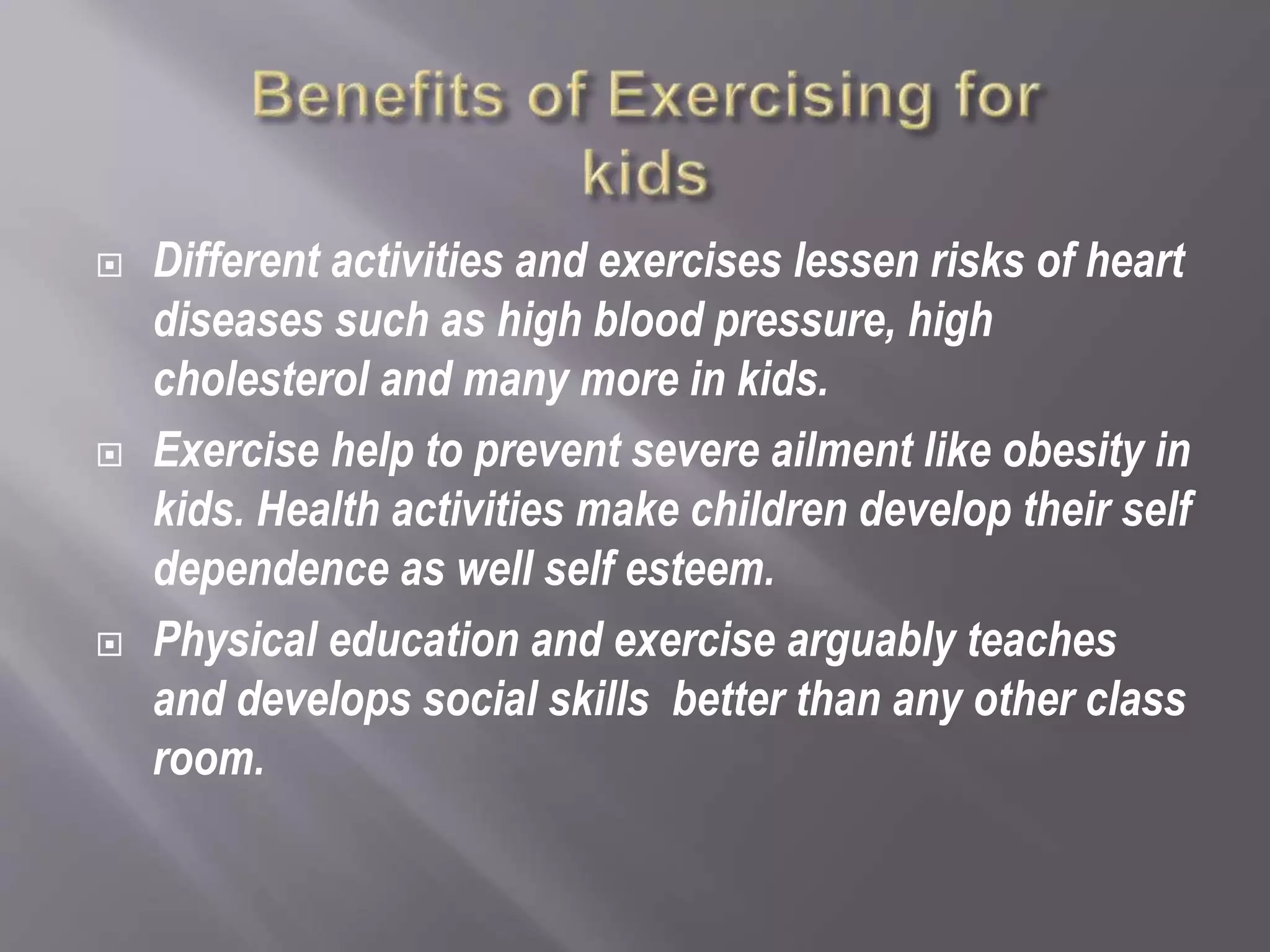Ppt about exercise | PPTX