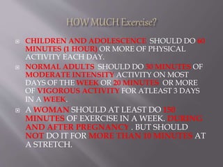 Ppt about exercise | PPTX