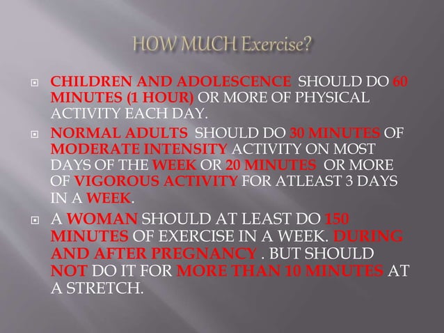 Ppt about exercise | PPT