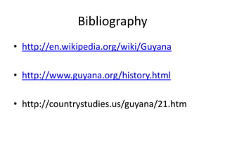 Ppt about guyana | PPTX