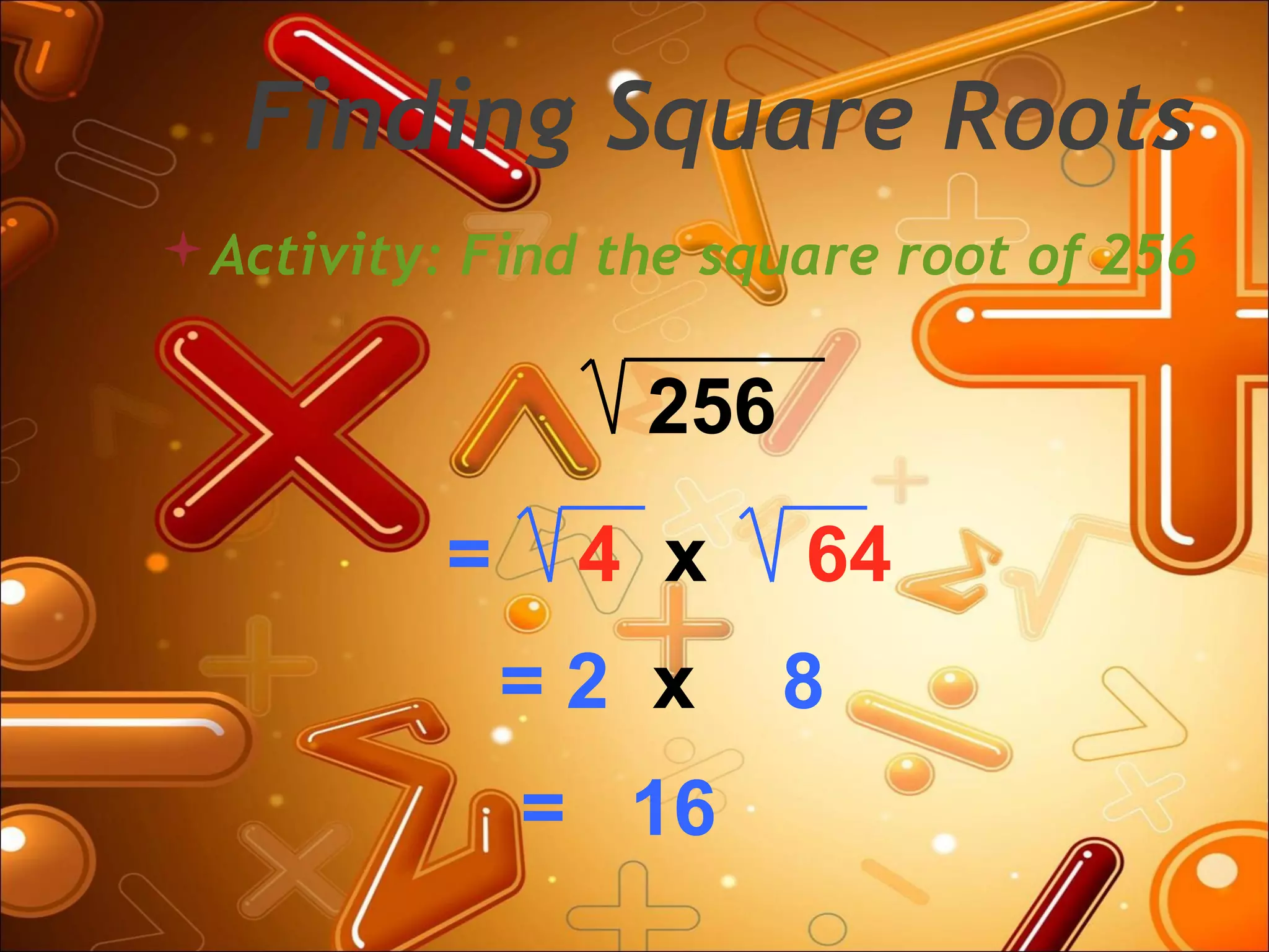 Ppt about theory of powers and roots | PPT