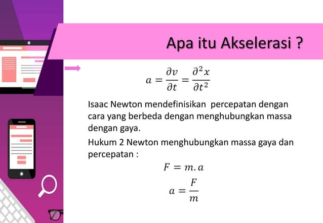 Accelerometer sensor dan aplikasi fisika | PPT