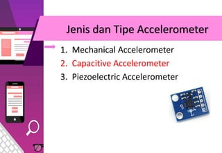 Accelerometer sensor dan aplikasi fisika | PPTX