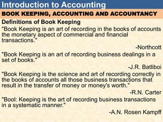 accounting introduction | PPT