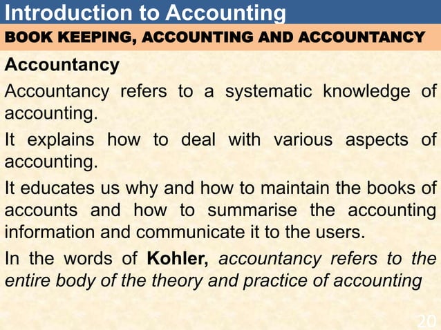 accounting introduction | PPT