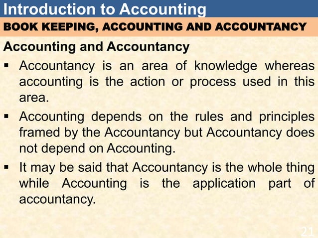 accounting introduction | PPT