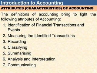 accounting introduction | PPT