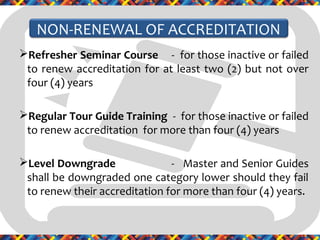 Ppt accreditation standards tour guides | PPT