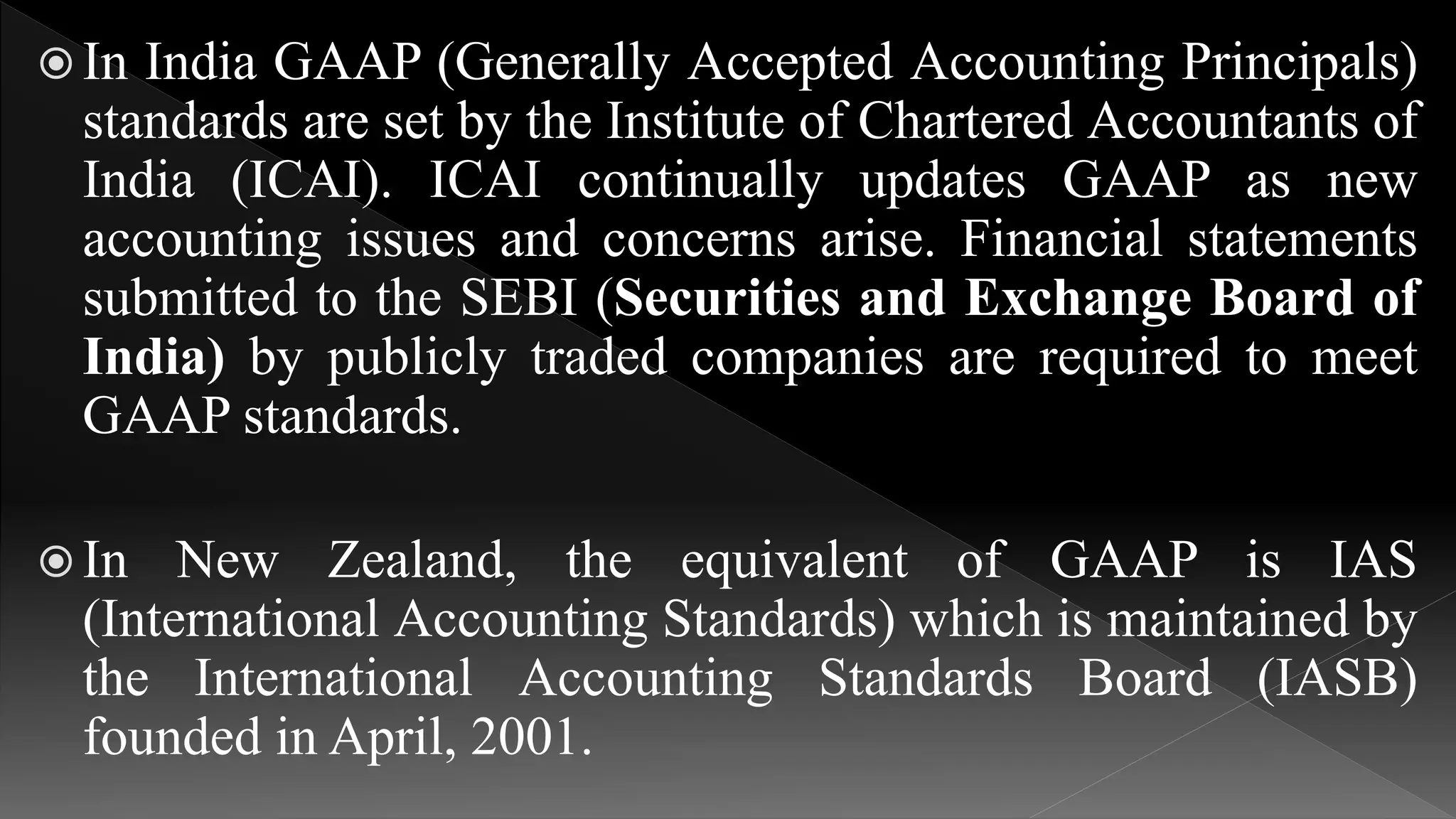 Accounting Standards of India and New Zealand | PPTX