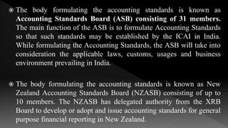 Accounting Standards of India and New Zealand | PPTX | Business ...