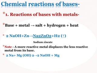 Ppt acids, bases and salts , dr mona shrivastava , founder ...