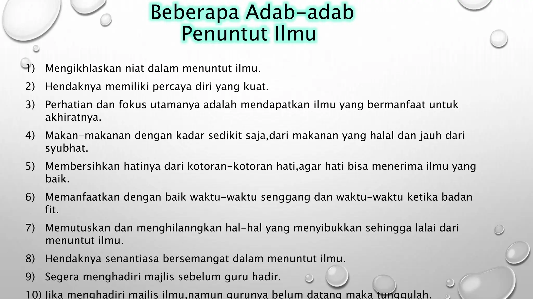 PPT_Adab_Kitab_Talim_Mutaalim. Pedoman menuntut ilmu | PPT