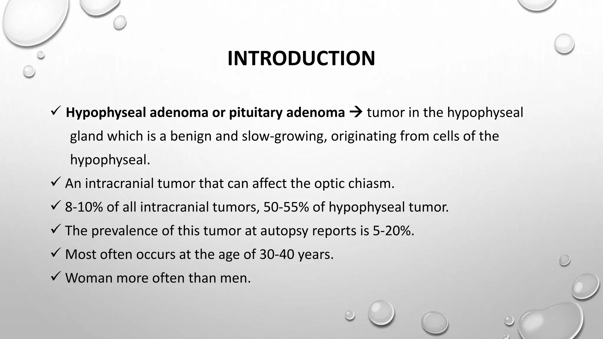 OCULAR MANIFESTATIONS of HYPOPHYSEAL ADENOMA | PPT