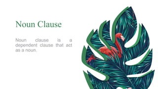 Adjective and noun clause | PPTX