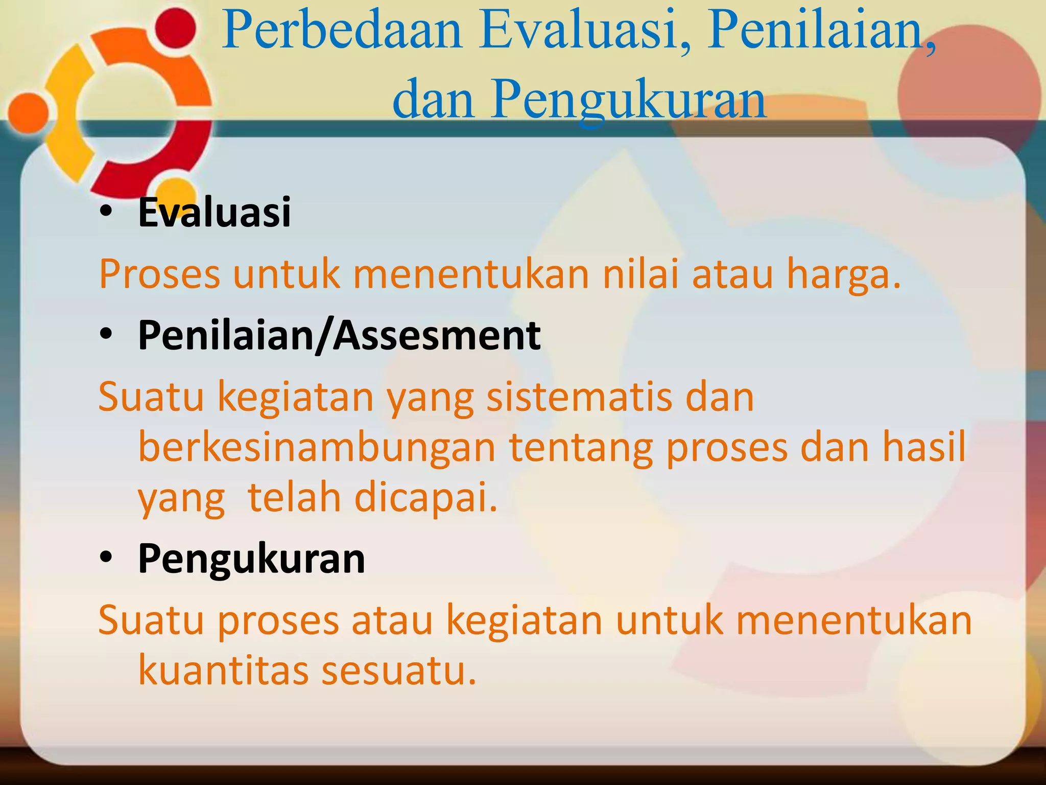 Evaluasi Admnistrasi Pendidikan | PPTX