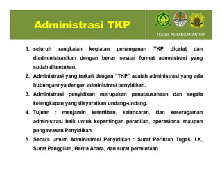 ADMINISTRASI TEMPAT KEJADIAN PERKARA (TKP) KEHUTANAN | PDF
