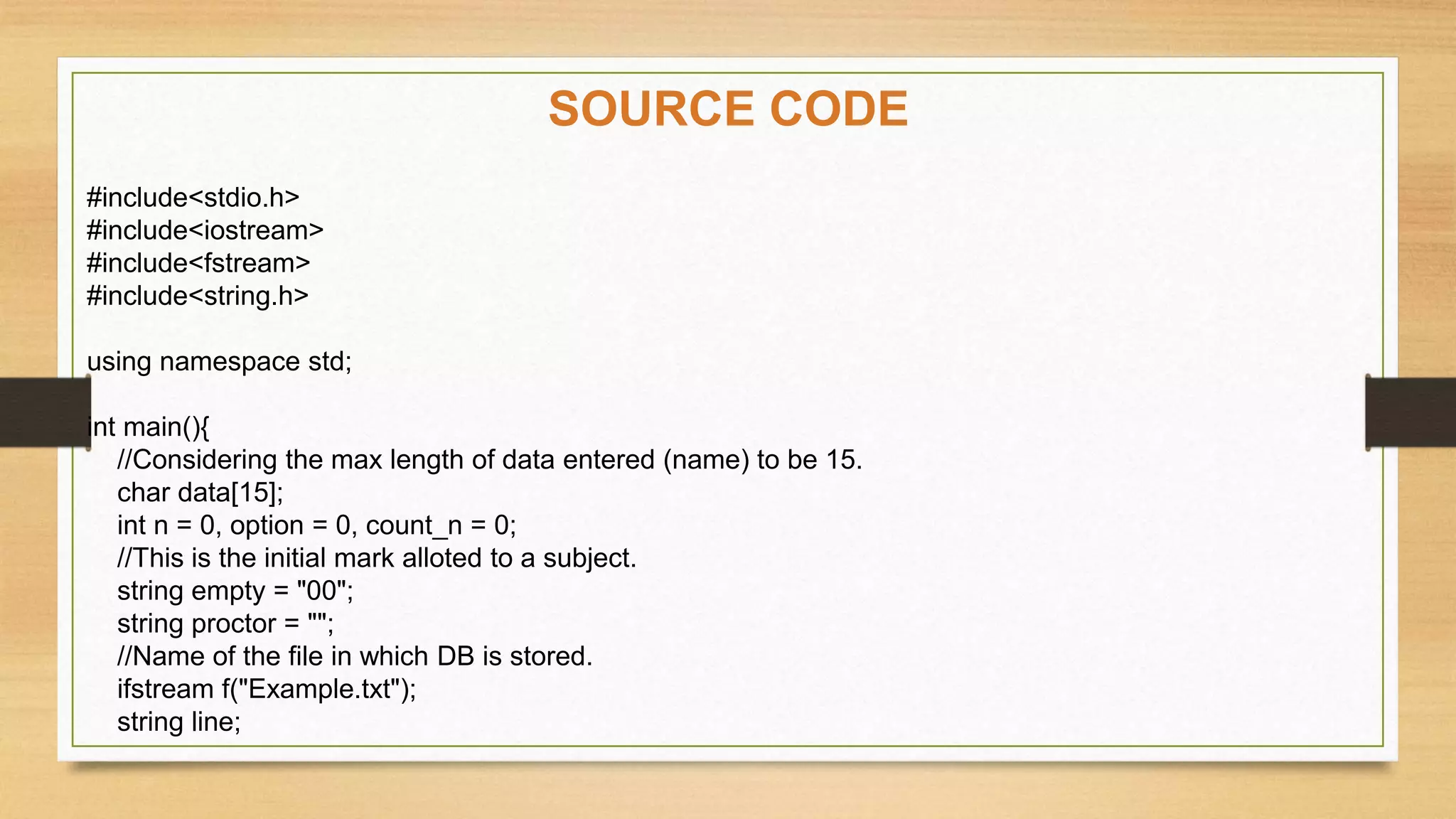 ONLINE STUDENT MANAGEMENT SYSTEM | PPTX