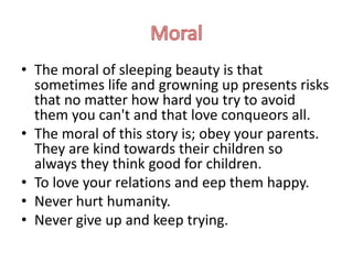 an analysis on the short story sleeping beauty. | PPTX