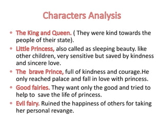 an analysis on the short story sleeping beauty. | PPTX