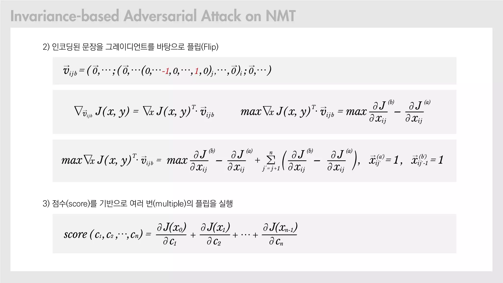 Adversarial Attack in Neural Machine Translation | PPT