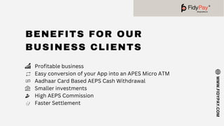 FidyPay is the Best AEPS/Micro ATM Service Provider-Banking as a ...