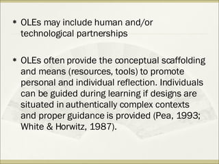 Open Learning Environment | PPT