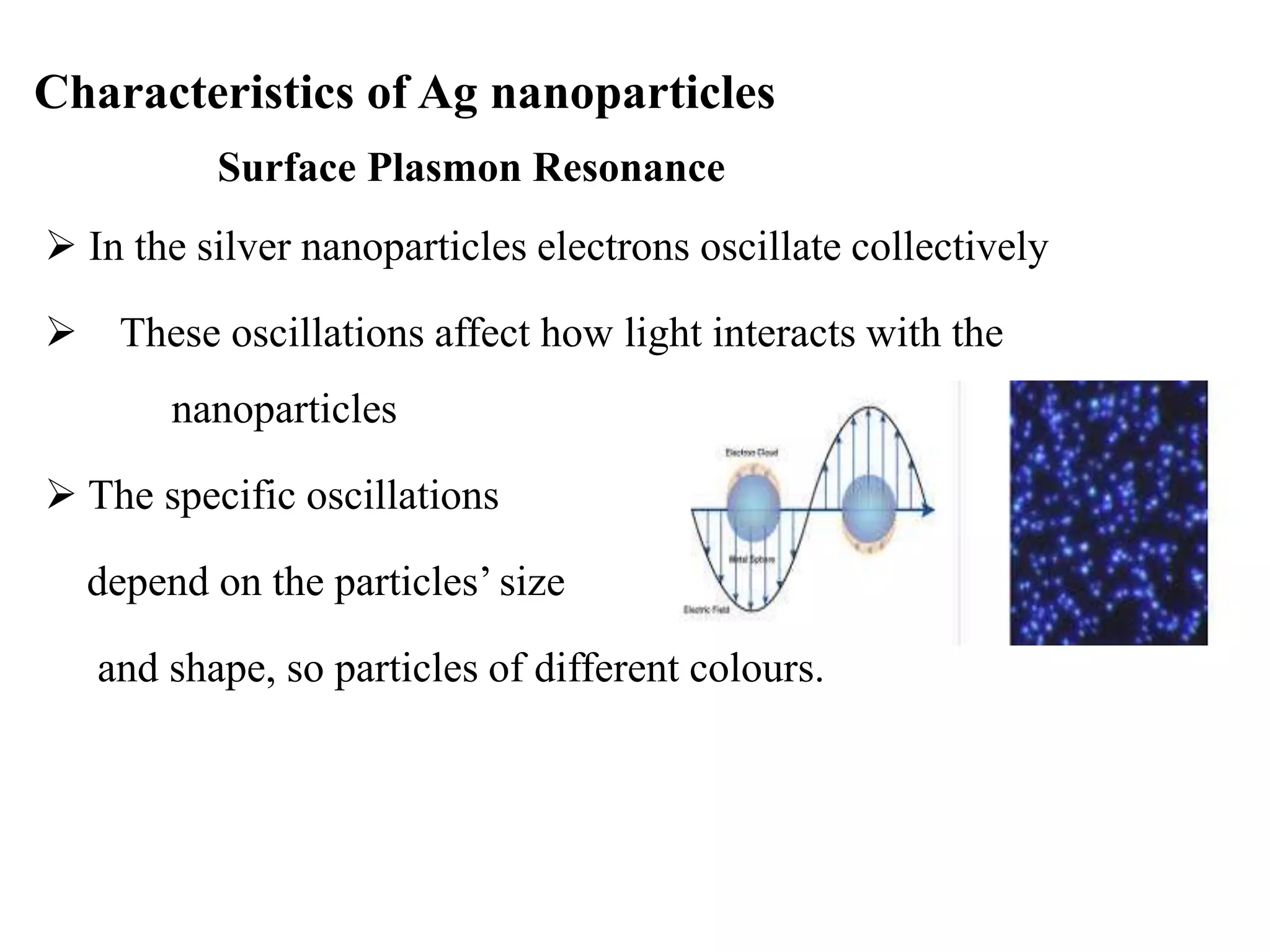introduction to silver nanoparticles and characterization | PPTX