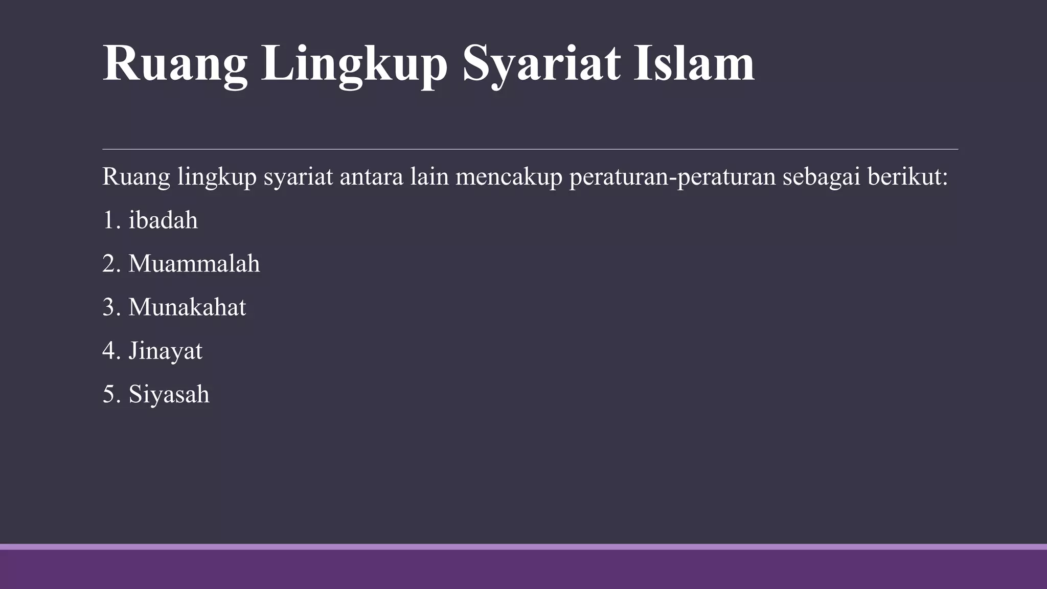 Ppt agama islam 3 bab syariat islam | PPTX