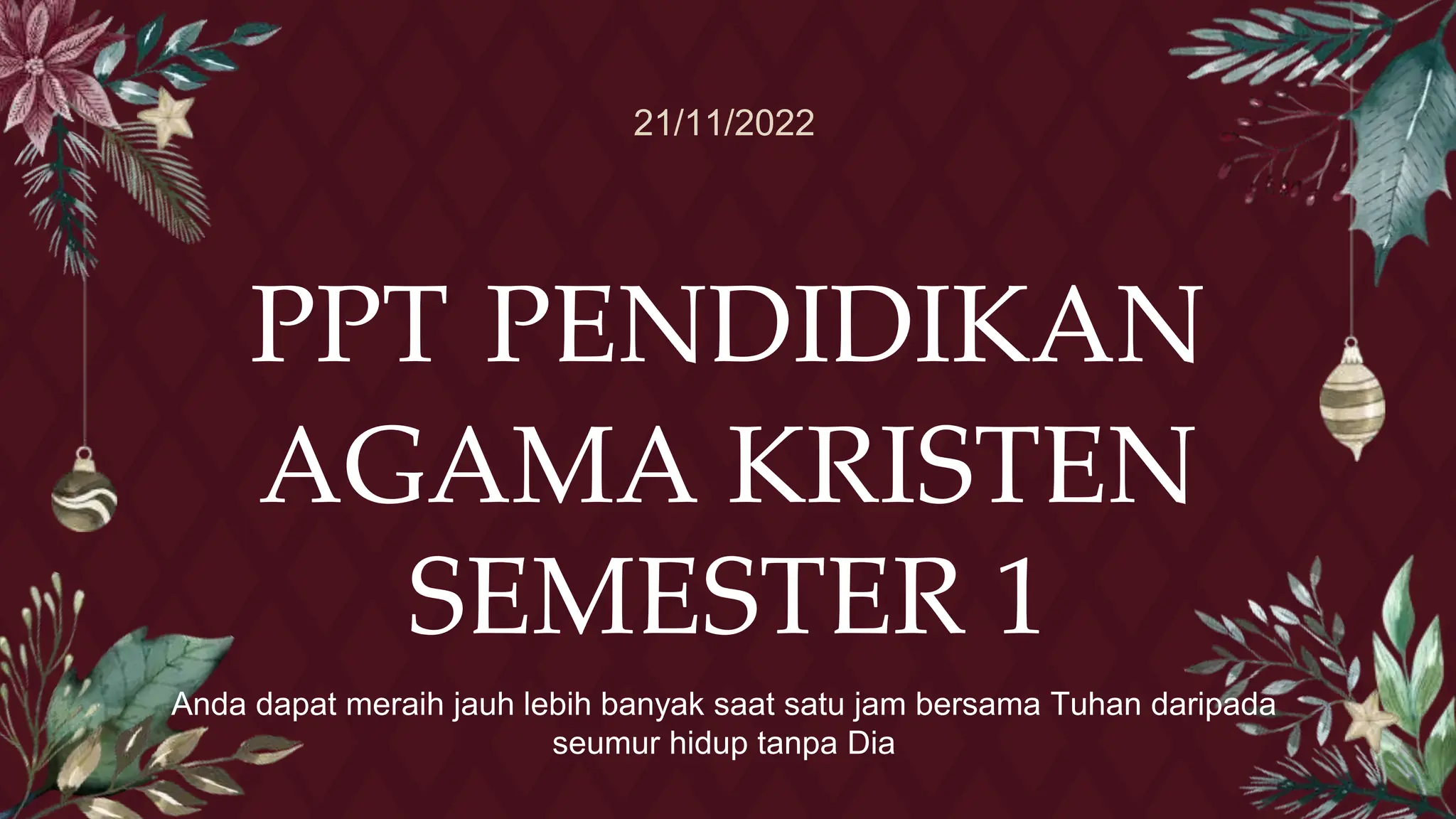 PPT TUGAS AGAMA KRISTEN KELAS SMA NEGERI | PPTX