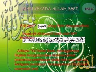 IMAN KEPADA ALLAH SWT | PPTX