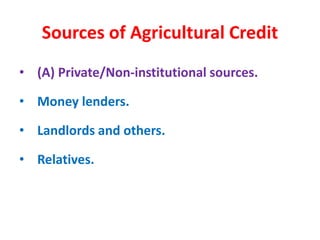 Ppt agricultural credit dr. b h damji | PPT