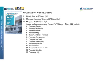 PPT Analisa Harga Satuan Pekerjaan 2024 | PDF