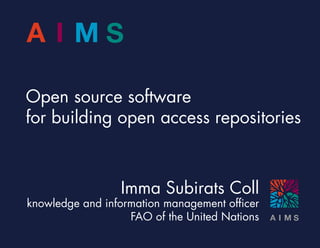 Open source software for building open access repositories | PDF ...