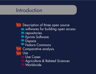 Open source software for building open access repositories | PDF | Operating Systems | Computer ...