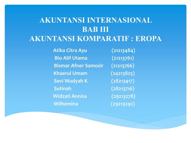 Ppt ak. internasional | PPTX