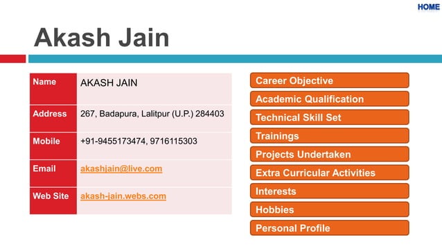 Akash_jain_Pofile_PPT | PPT