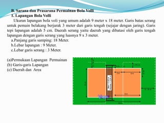 sarana dan prasarana permainan bola voli | PPT