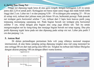 sarana dan prasarana permainan bola voli | PPT
