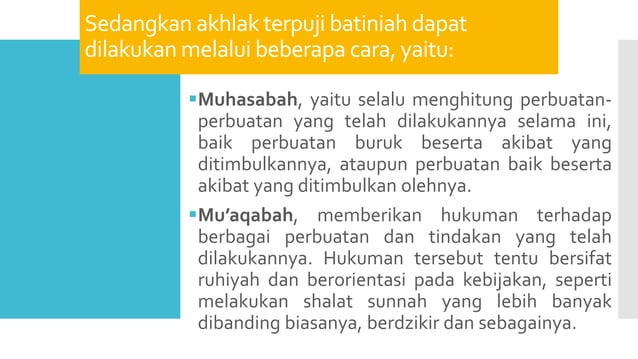 Akidah Akhlak Terpuji | PPTX